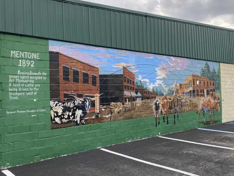 Town of Mentone - Map of Mentone